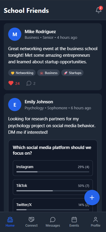 School Friends - Connect with your campus!